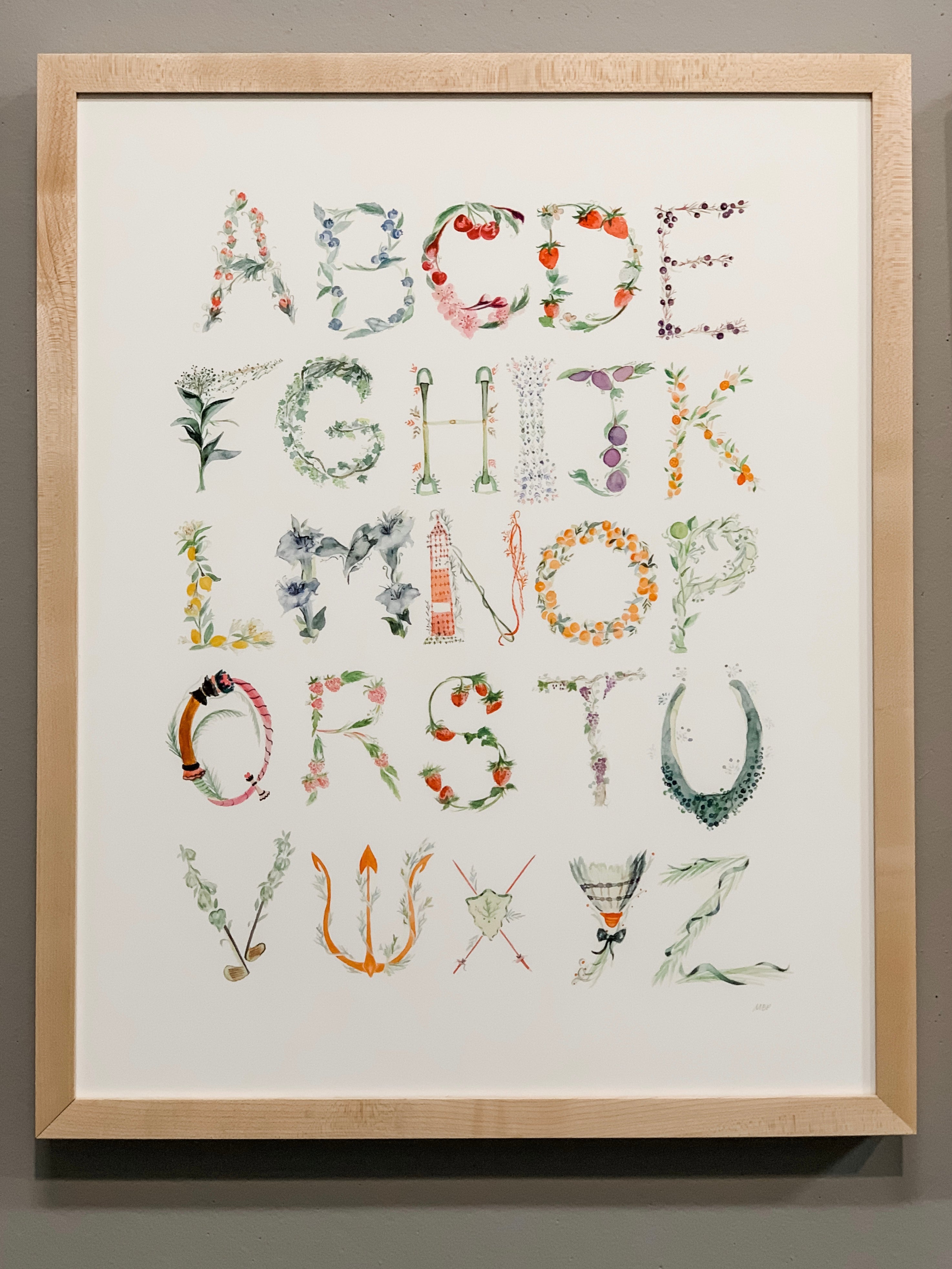 Garden Party Alphabet – MOLLYGRAMS